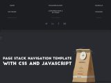 Page Stack Navigation Template With Css And Javascript