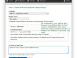 Widget Instance Drupal Org