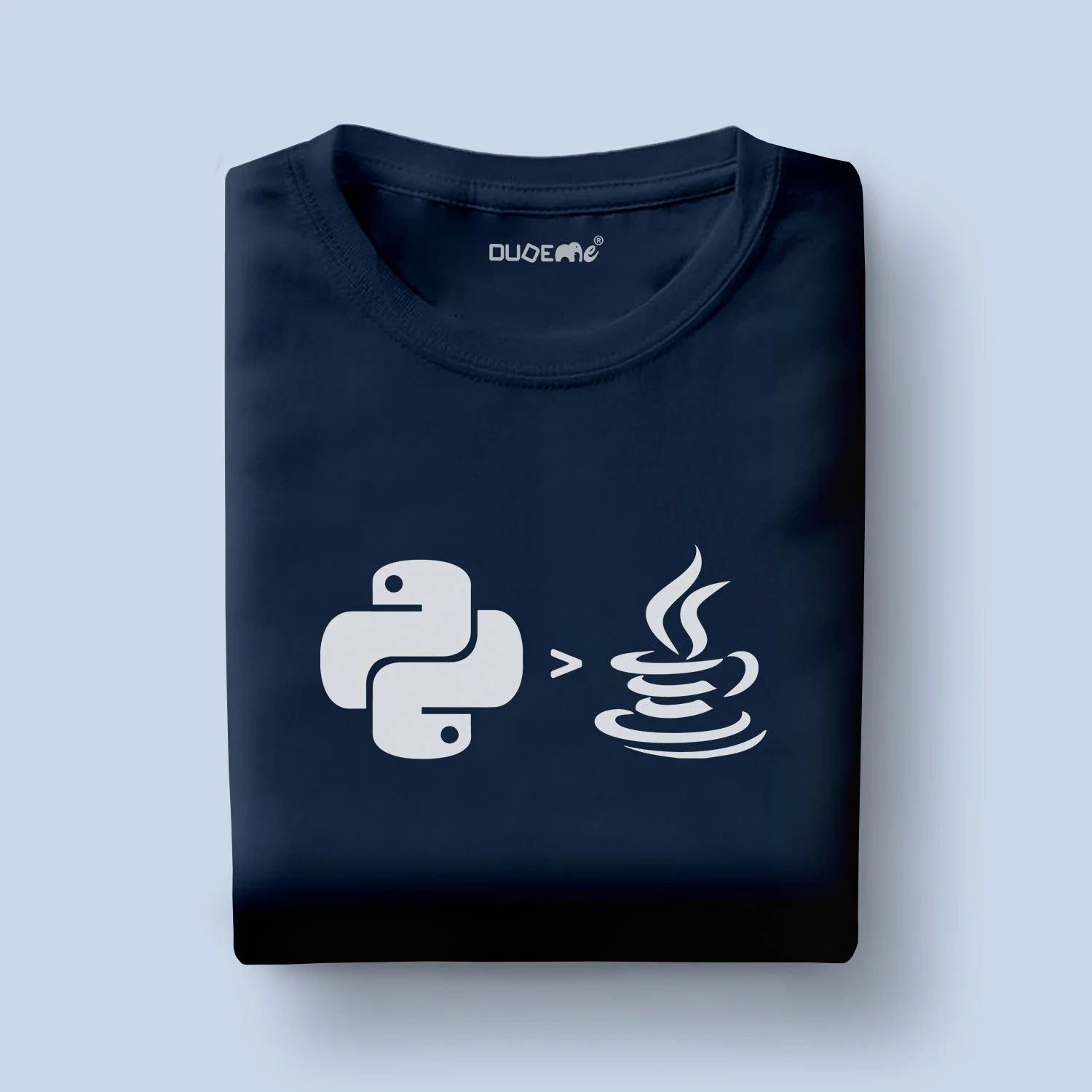 Python Is Greater Than Java Half Sleeve T Shirt Dudeme Dudeme