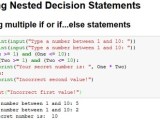 Using Nested Decision Statements In Python Dummies