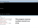Reversing Elements In An Array Using Functions And Recursion Duncan