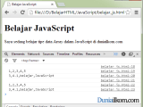 Tutorial Javascript Pengertian Tipe Data Array Javascript Duniailkom
