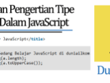 Tutorial Belajar Javascript Jenis Dan Pengertian Tipe Data Dalam