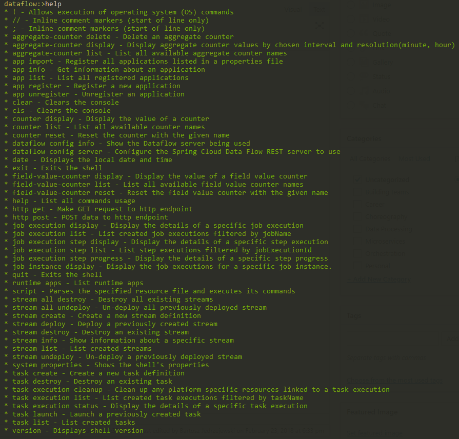 Spring Cloud Data Flow - Making Custom Apps and Using Shell | E4developer