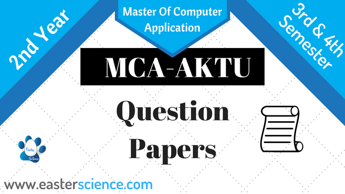 Master of Computer Application MCA Exam Papers - EASTER SCIENCE