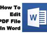 How To Edit Pdf File In Word Easypcmod