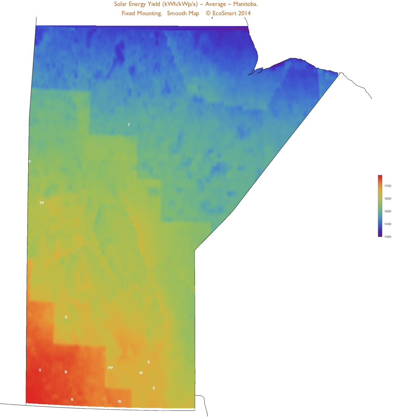 Solar Energy Maps of Canada – EcoSmart Sun