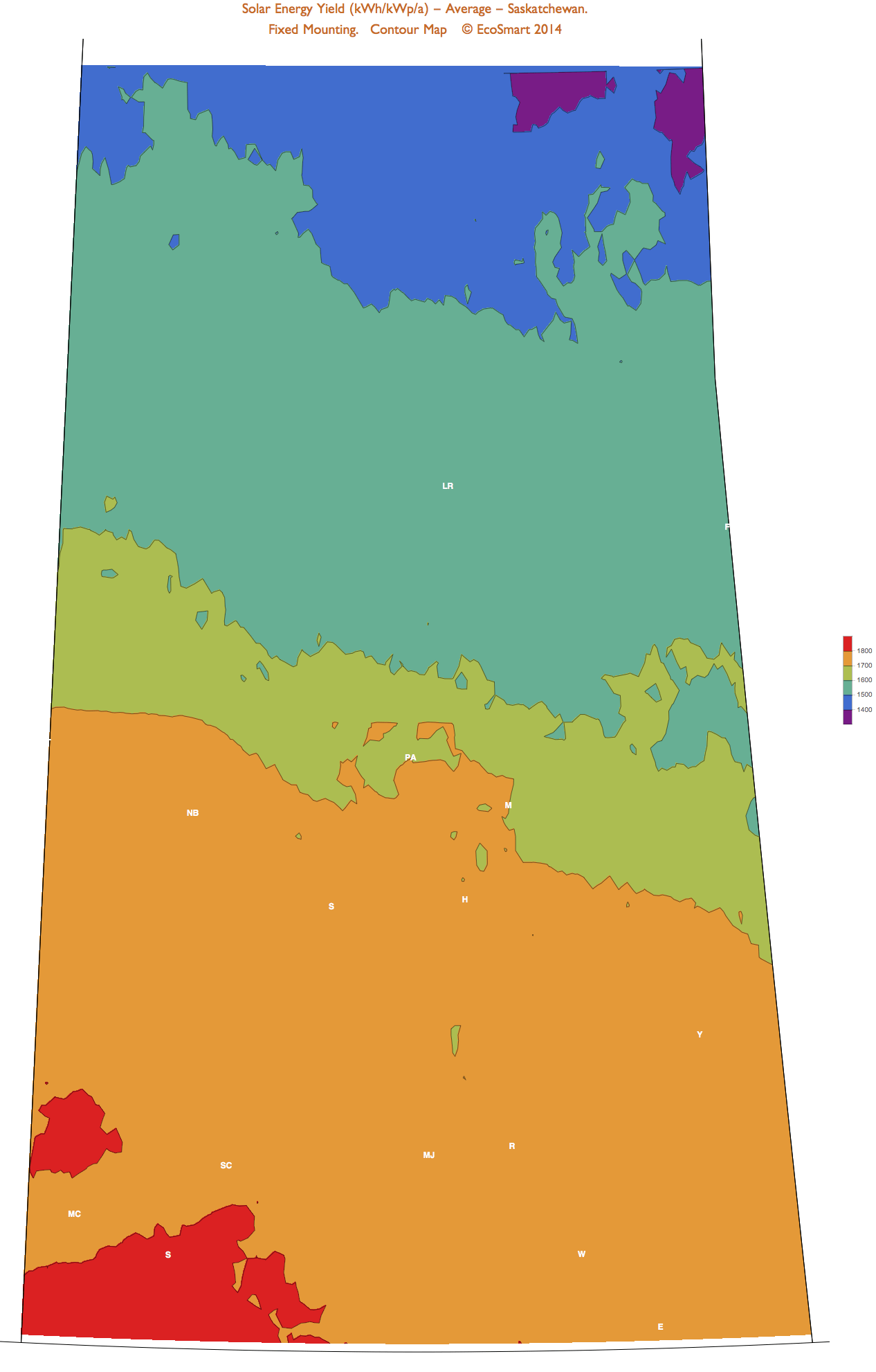 Solar Energy Maps of Canada – EcoSmart Sun