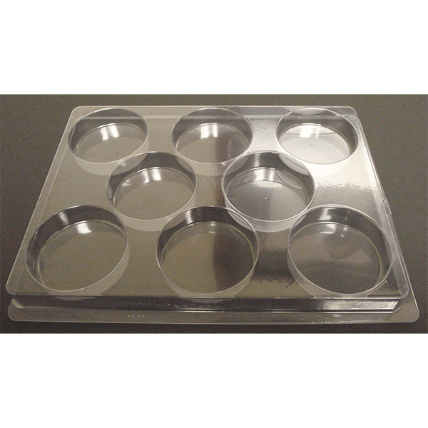 Round Cavity Clear Plastic Trays - Engineered Components & Packaging LLC
