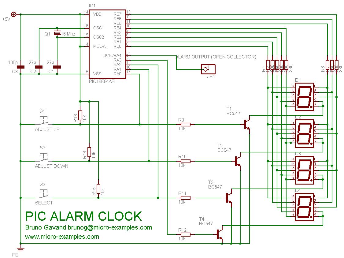 Led Clock Circuit Diagrams - Circuit Diagram