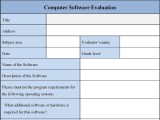 Computer Software Evaluation Form Editable Pdf Forms