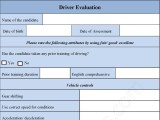 Driver Evaluation Fillable Pdf Form Editable Pdf Forms