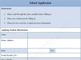 School Application Fillable Pdf Form Editable Pdf Forms