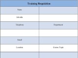 Training Requisition Form Editable Pdf Forms