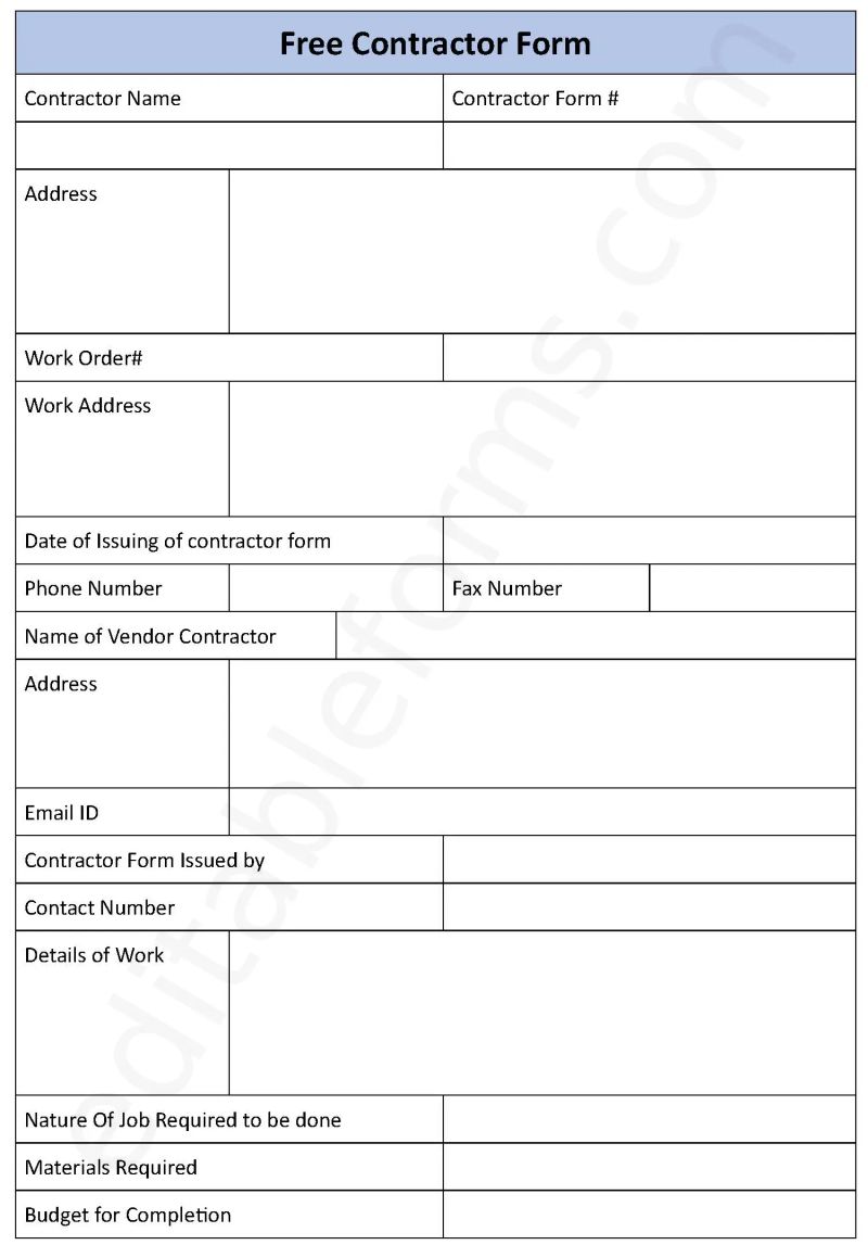Contractor Profile Form Editable Pdf Forms - Professional Ultra HD Sunset Photos | Free Download