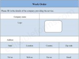 Professional Work Order Fillable Pdf Template Editable Pdf Forms