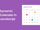 Build A Dynamic Calendar Using Html5 Css3 Javascript
