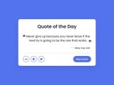 Make A Random Quote Generator Using Html5 Css3 Javascript