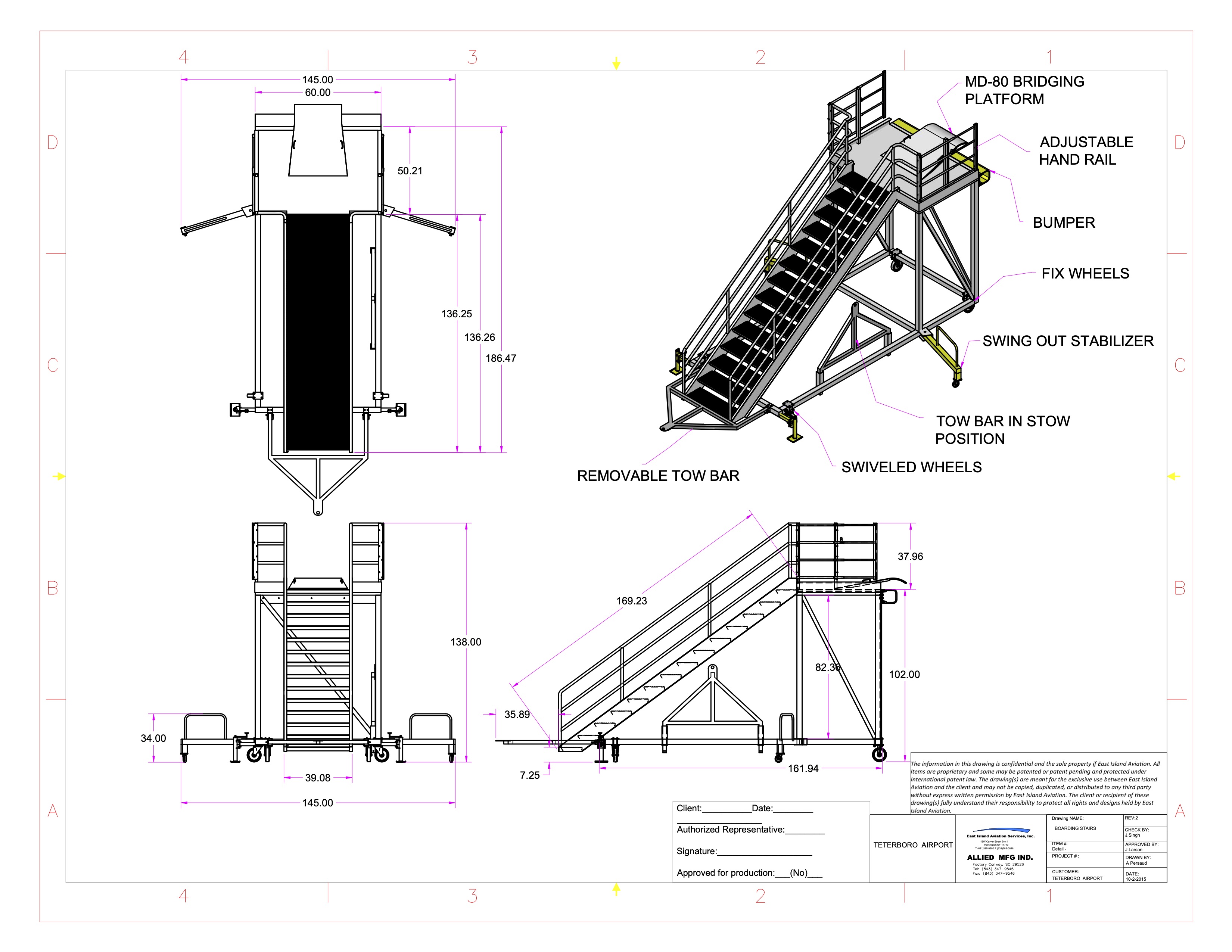 Ground Boarding Equipment | Commute A Walk | DASH-8 Gantry