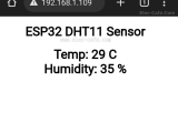 Dht11 Sensor Esp32 Micropython Webserver Elec Cafe Com