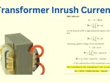Transformer Magnetizing Inrush Current Formula Reduction