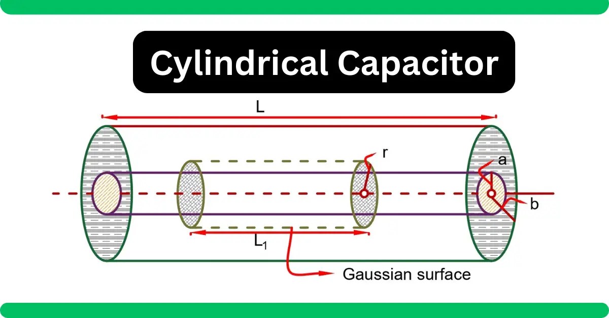 Cylindrical Capacitor- Construction, Working, Formula