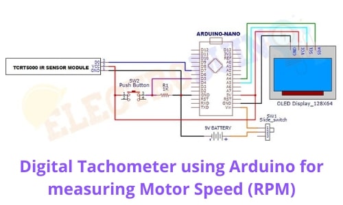 Analog Tachometer Circuit Diagram