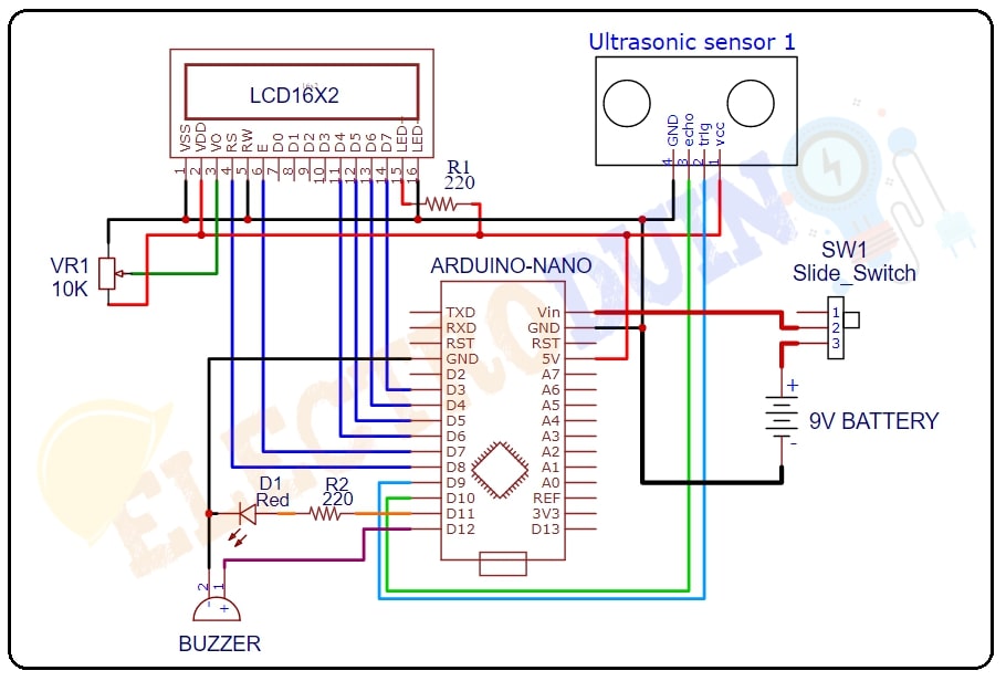 Ultrasonic Level Sensor Circuit Diagram - Circuit Diagram