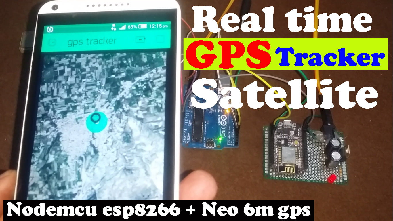 Nodemcu GPS Tracker using Arduino Nodemcu esp8266 and Blynk