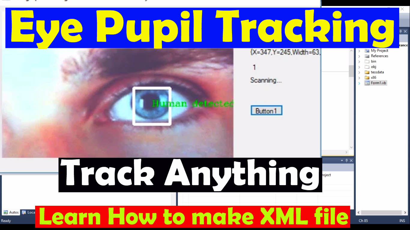 Arduino image processing Eye Pupil Tracking, how to make XML file