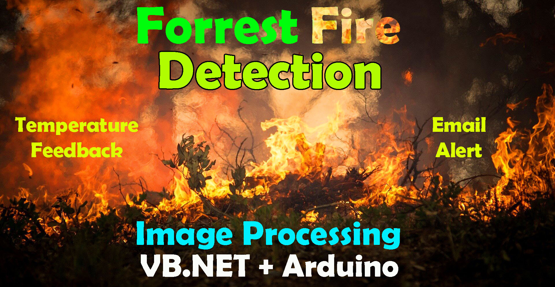 Forest Fire Detection System using Arduino and Image Processing vb.net