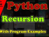 Python Recursion Factorial And Fibonacci Sequence In Python