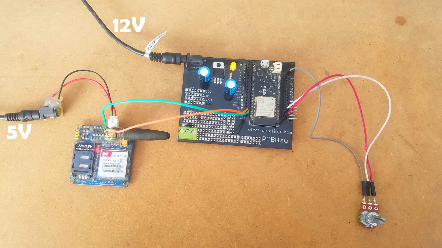 ESP32 with GSM Sim900A, GSM WIFI, IOT GSM, ESP32 and GSM