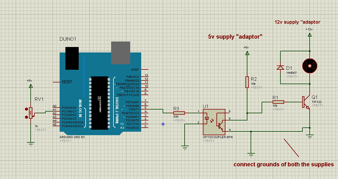 Arduino IR Remote based Fan speed controlling, Library, circuit, & code