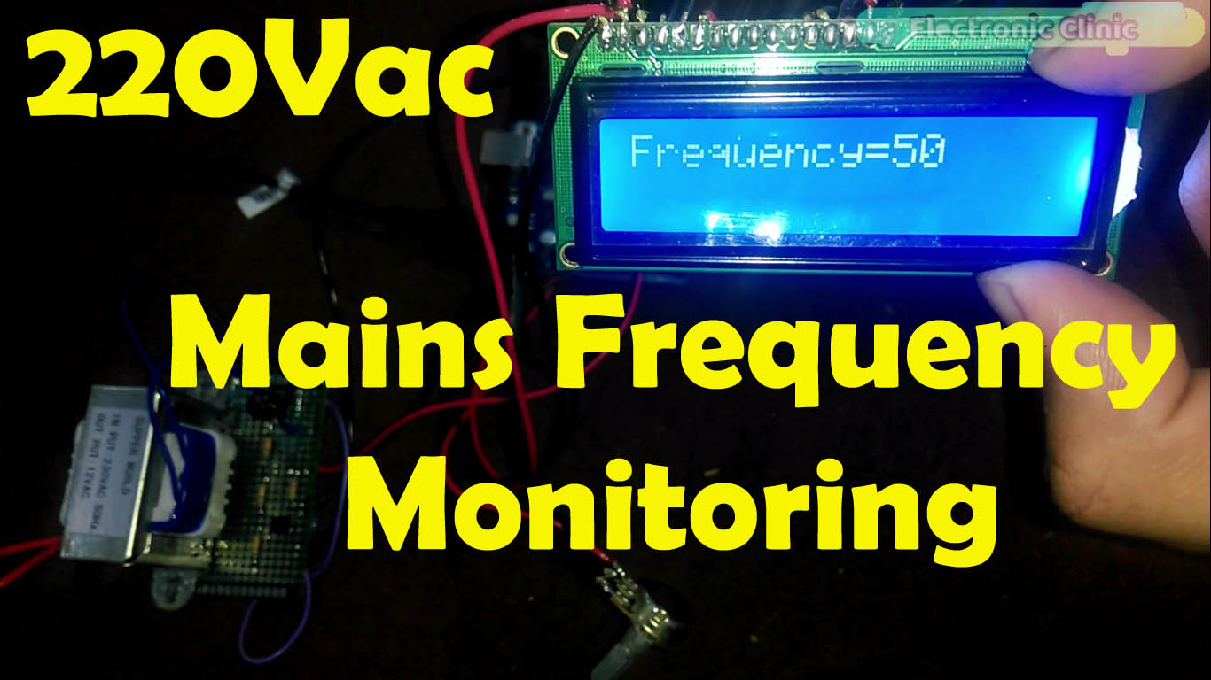 DIY Mains frequency meter for 110/220Vac using Arduino