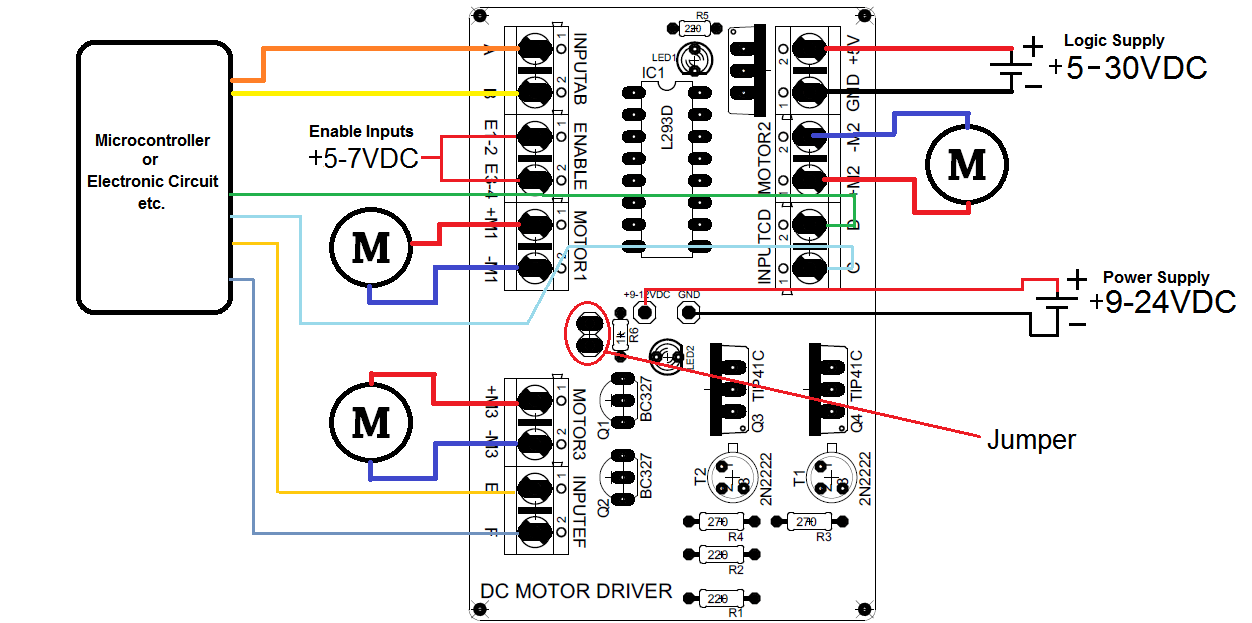 Dual Dc Motor Driver 20a Circuit Diagram - Circuit Diagram