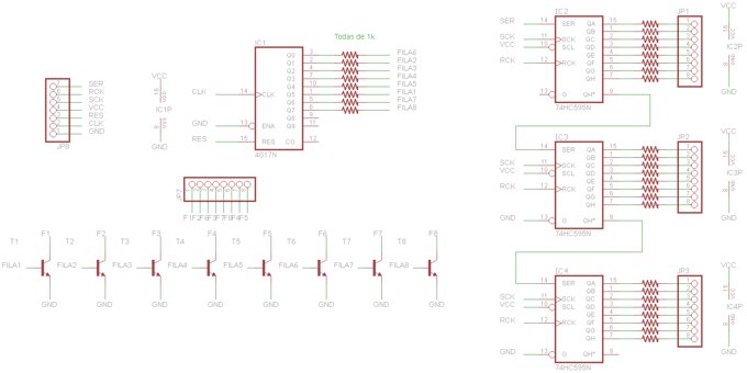 Led Matrix Display Circuit Diagram » Circuit Diagram