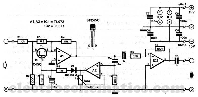 Automatic Volume Control Circuit Diagram