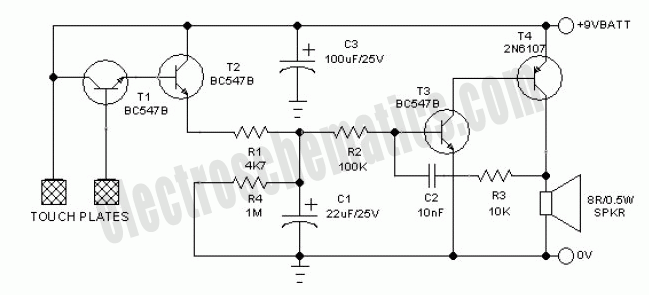 Security Alarm System Circuit Diagram