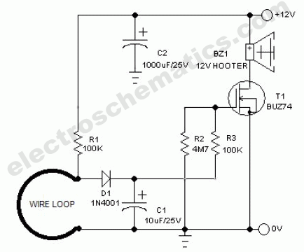 Simple Alarm Circuit Diagram