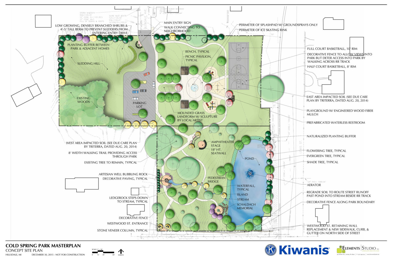 Neighborhood Park Site Plan | Elements Studio