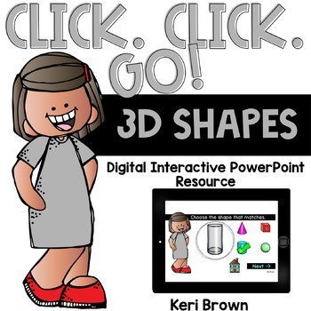 3D Shapes Interactive PowerPoint Math Center - Click Click Go ...