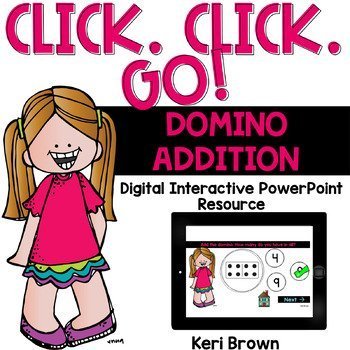 Domino Addition Interactive PowerPoint Math Center - Click Click Go ...