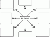 Compass Rose Map My School Enchantedlearning