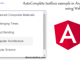 Autocomplete Textbox In Angular Using Web Api In Mvc 4