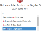 Autocomplete Textbox In Angularjs With Dynamic Data Using Web Api C
