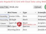 Populate Angularjs Ui Grid With Excel Data Using Asp Net Web Api In Mvc 4