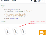 How To Tilt Or Rotate A Span Element Using Css