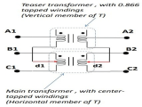 Scott T Transformer For 3 Phase To 2 Phase Conversion