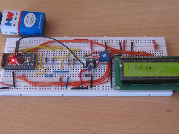 Capacitor Meter Circuit - Circuit Diagram